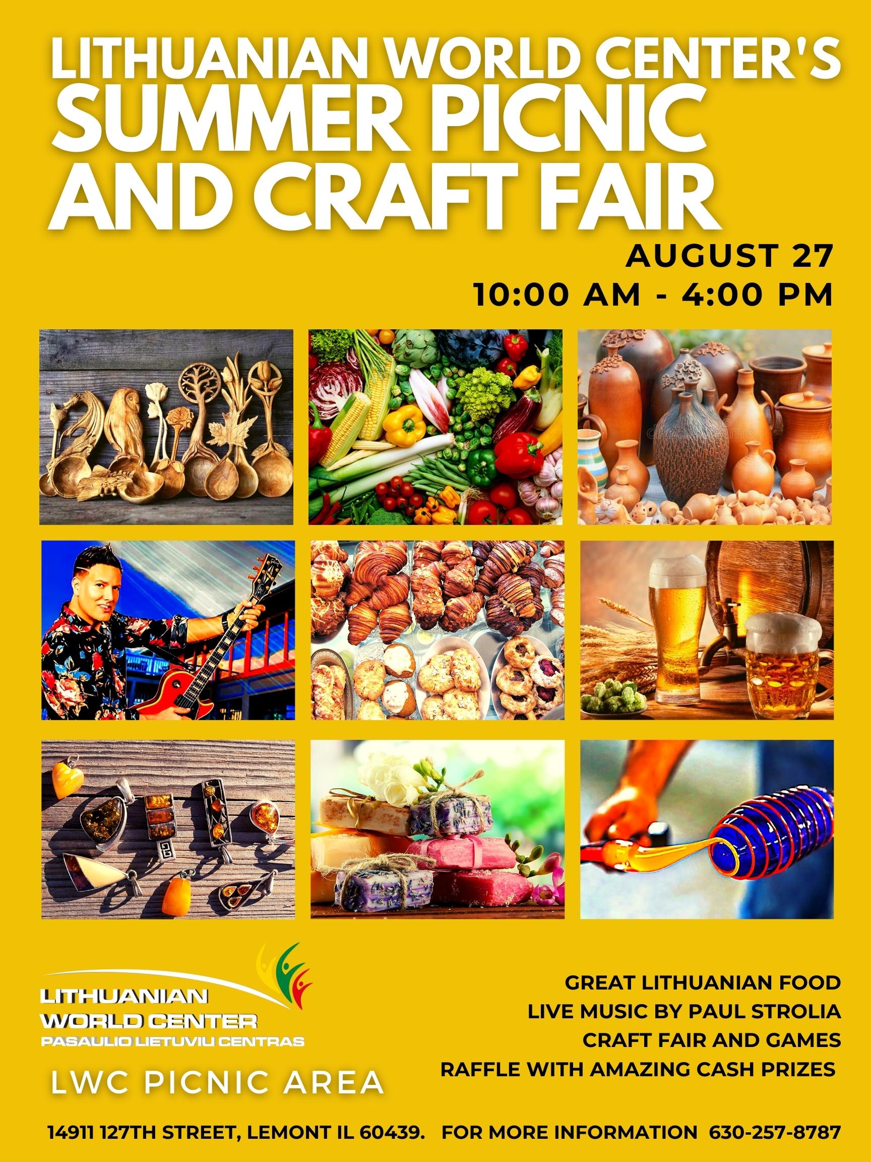 Summer Craft Fair and Picnic! – Lithuanian World Center