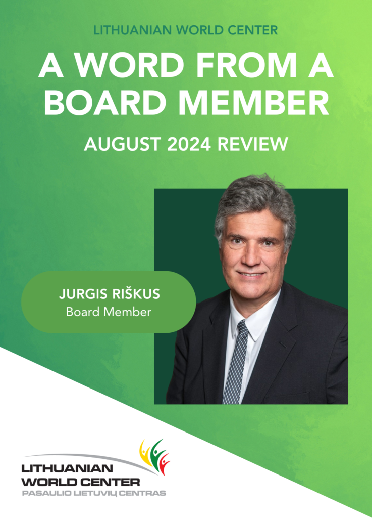 A Word from a Board Member – August 2024 Review