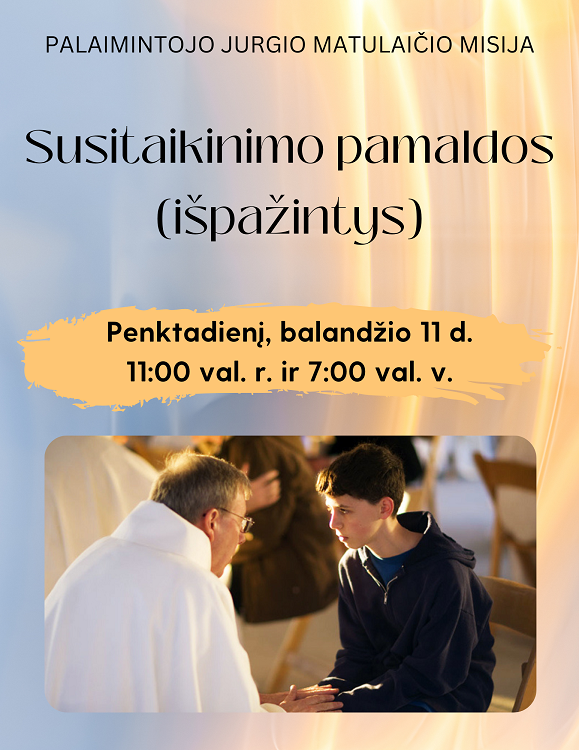 Blessed Jurgis Matulaitis Mission Reconciliation Service – Lithuanian ...